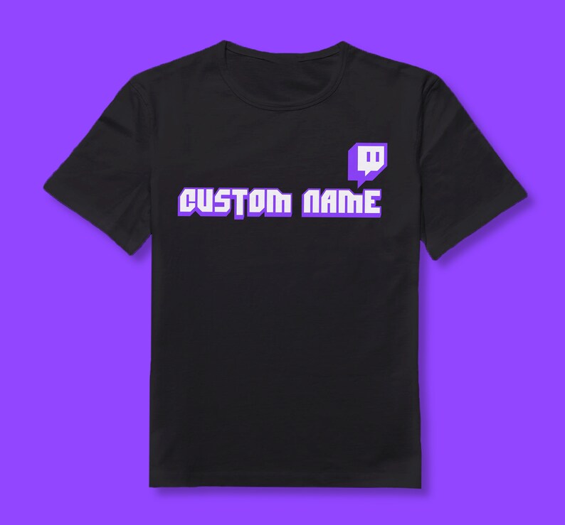 Custom Twitch Channel Logo Hoodie Customised Streamer Channel - Etsy