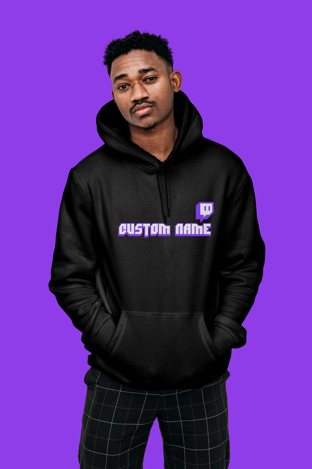 Custom Twitch Channel Logo Hoodie Customised Streamer Channel - Etsy