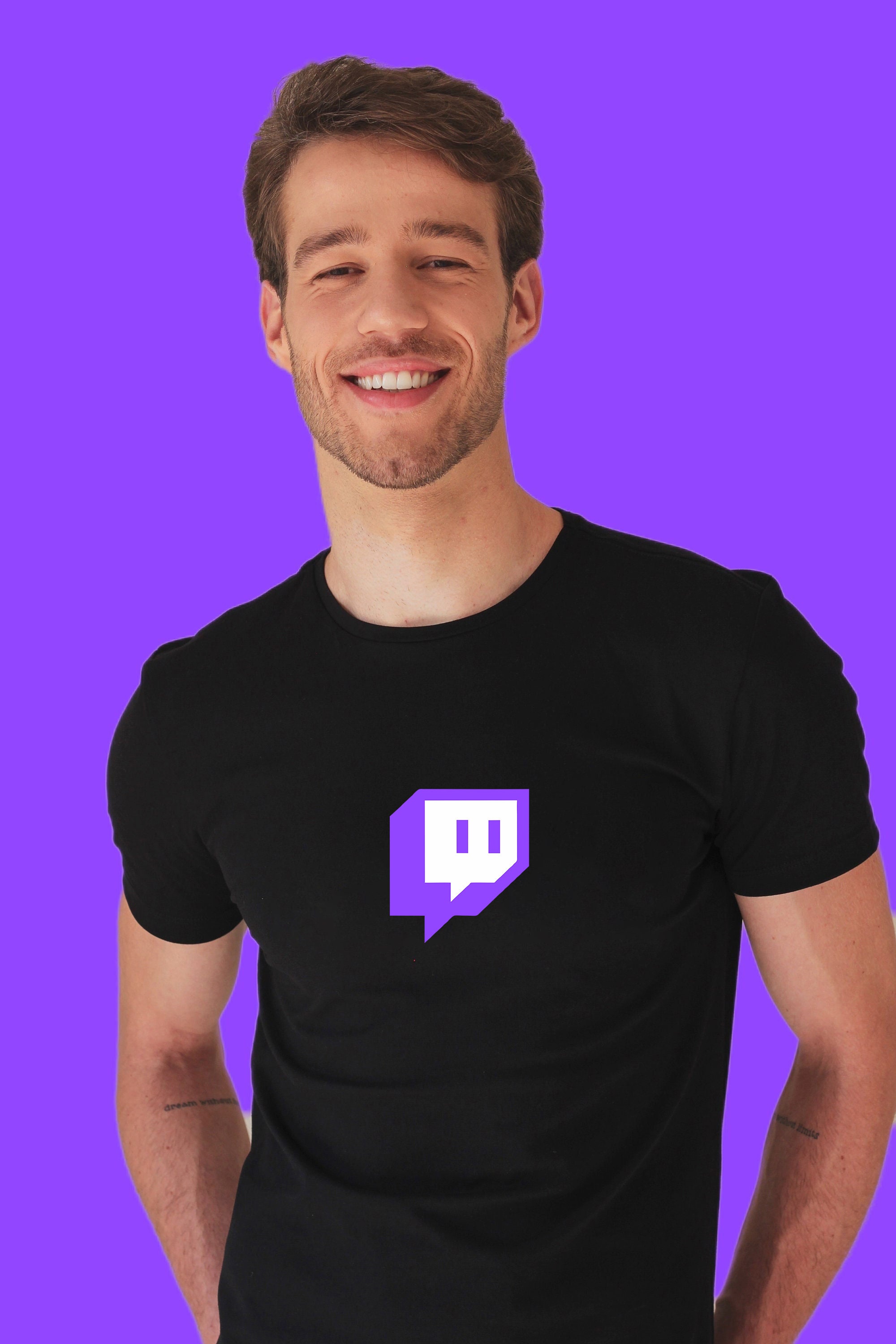 Twitch Channel Logo Shirt Twitch Tv Tee Customised Channel - Etsy