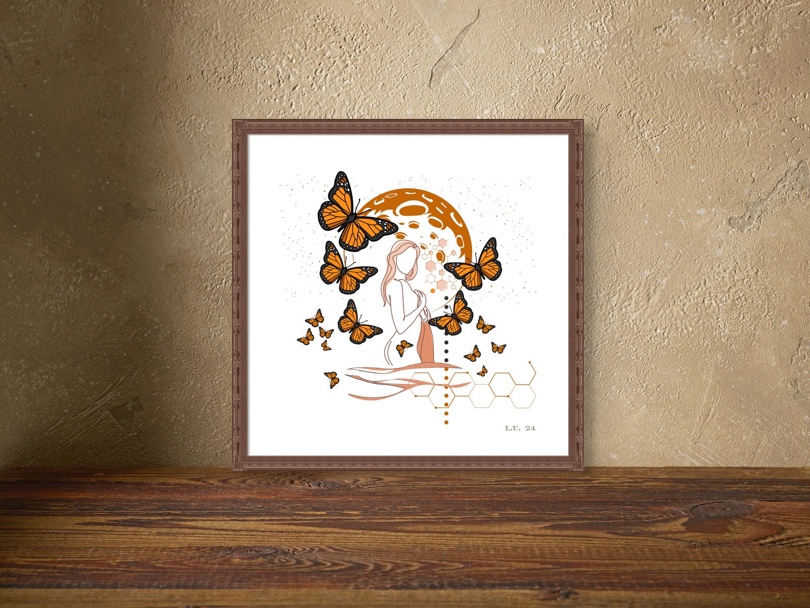 Butterfly Goddess Art – Ethereal Female Silhouette With Monarch ...