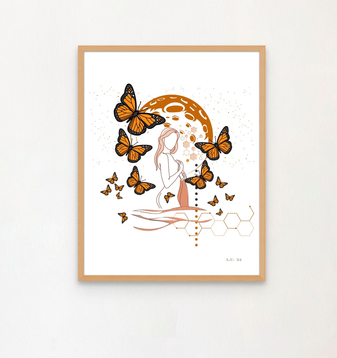 Butterfly Goddess Art – Ethereal Female Silhouette With Monarch ...