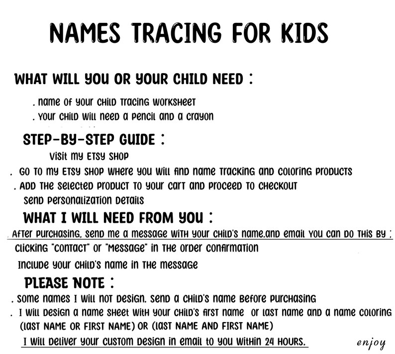 Custom Preschool Name Tracing Sheet Handwriting Practice Sheets ...