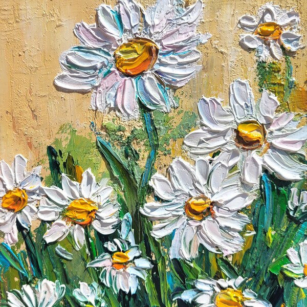 Daisy Painting - Etsy