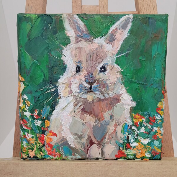 Painted Bunny - Etsy