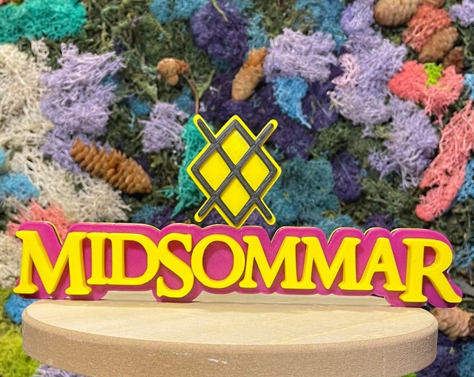 Midsommar Sign / Horror Movie Logo / Bookcase Display / Shelf Display ...