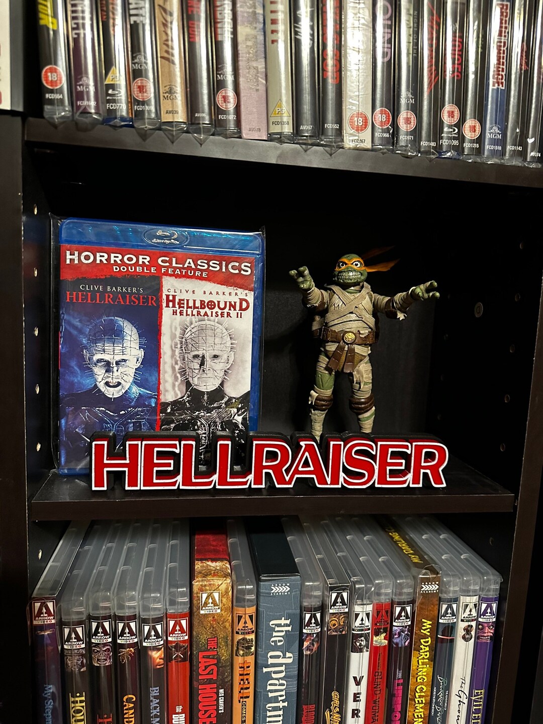 Hellraiser Sign / Horror Logo / Bookcase Display / Shelf Display - Etsy