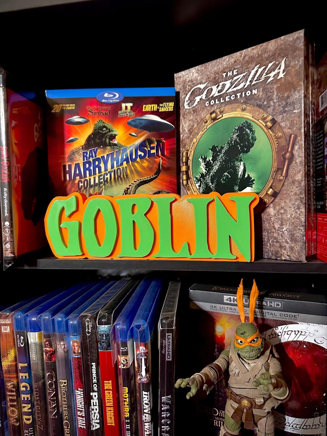 Goblin Sign / Bookcase Display / Shelf Display - Etsy