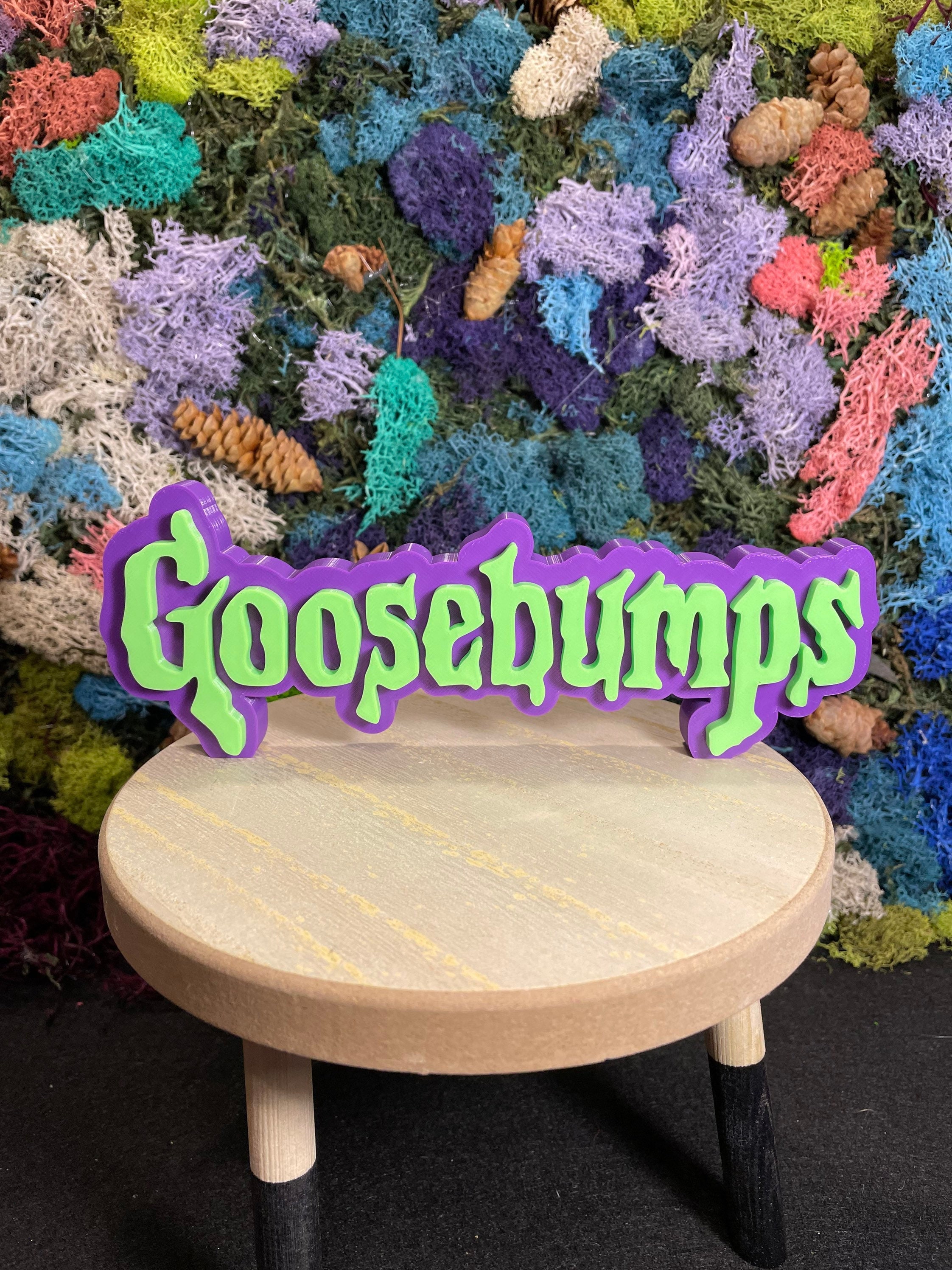 Goosebumps Logo / Bookcase Display / Shelf Display - Etsy