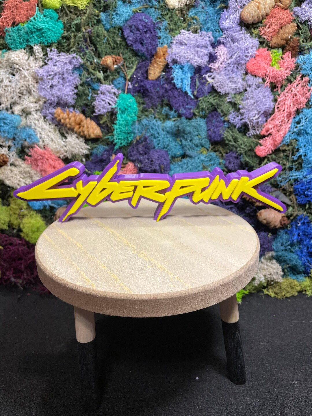 Cyberpunk Logo / Bookcase Display / Shelf Display - Etsy