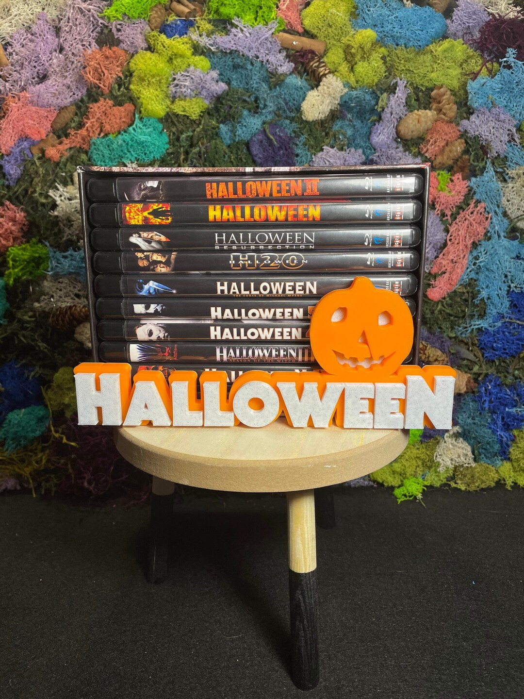 Halloween Sign / Horror Logo / Bookcase Display / Shelf Display - Etsy