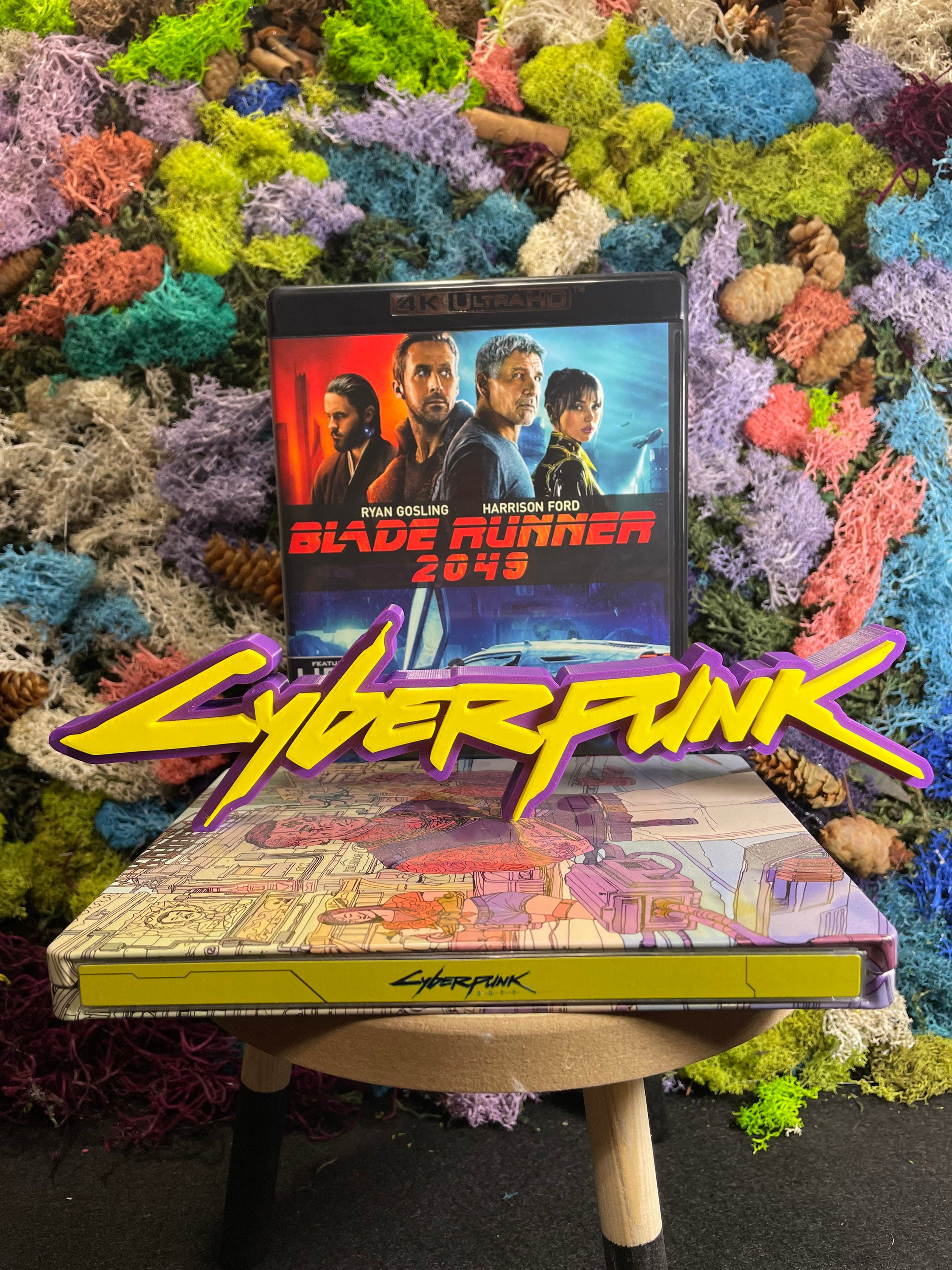 Cyberpunk Logo / Bookcase Display / Shelf Display - Etsy