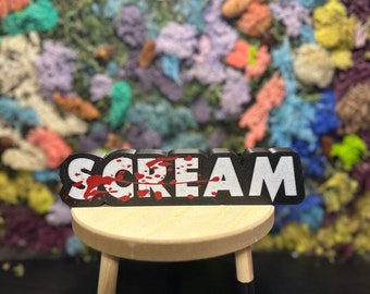Scream Logo/shelf Display - Etsy