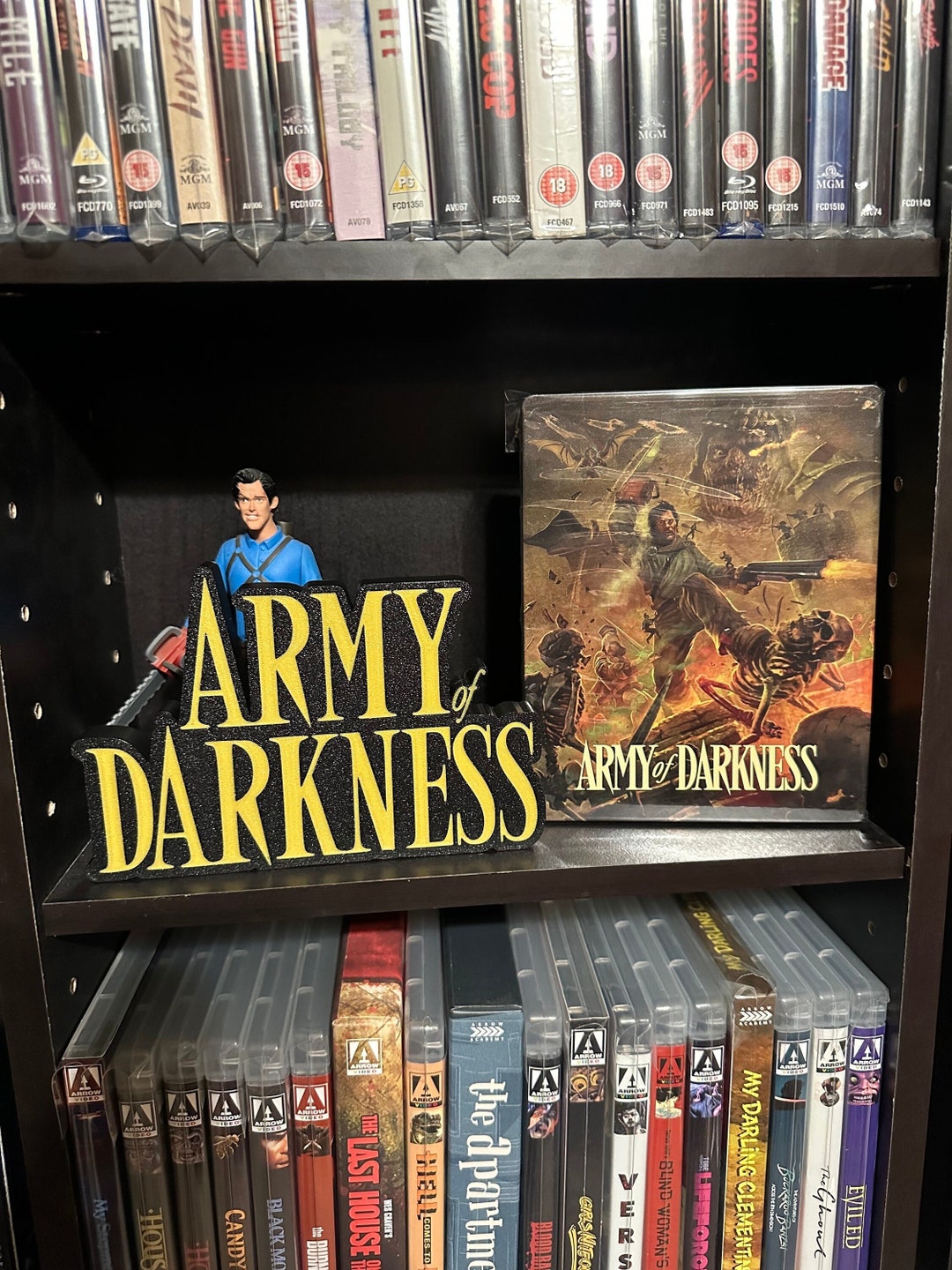 Army of Darkness Logo / Evil Dead Sign / Horror / Bookcase Display ...
