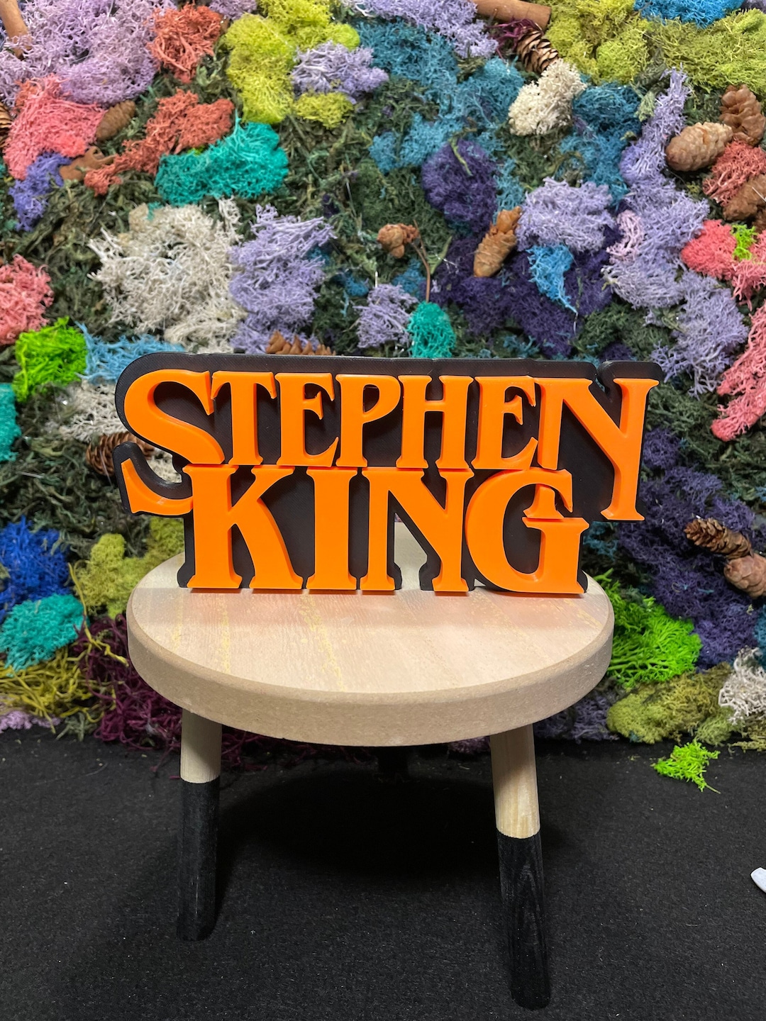Stephen King Sign / Horror Logo / Bookcase Display / Shelf Display - Etsy