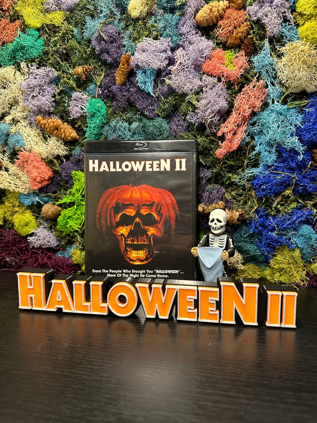Halloween II Sign / Horror Logo / Bookcase Display / Shelf - Etsy