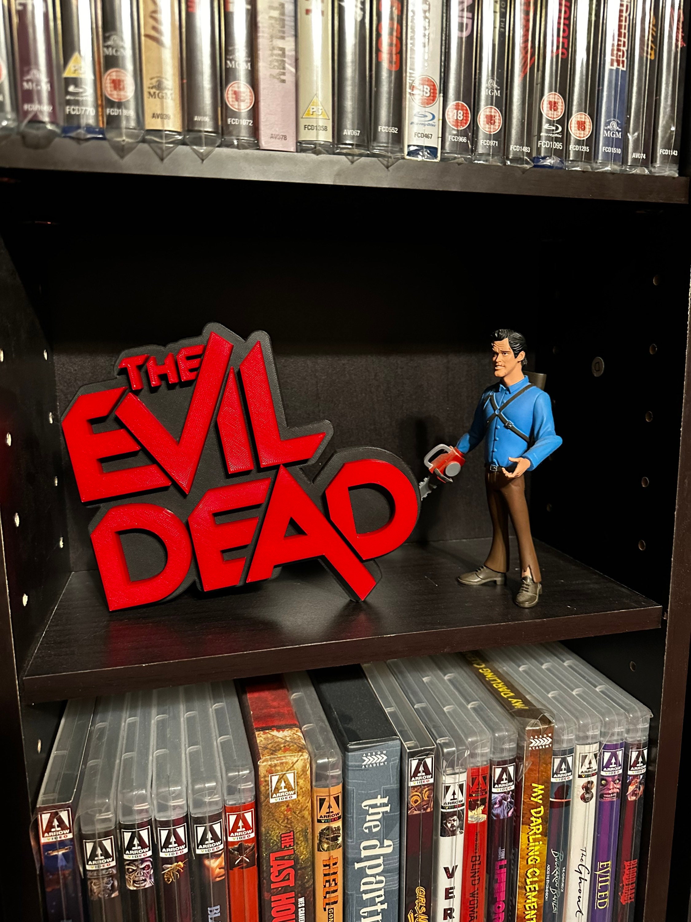 Evil Dead Sign / Logo / Bookcase Display / Shelf Display - Etsy