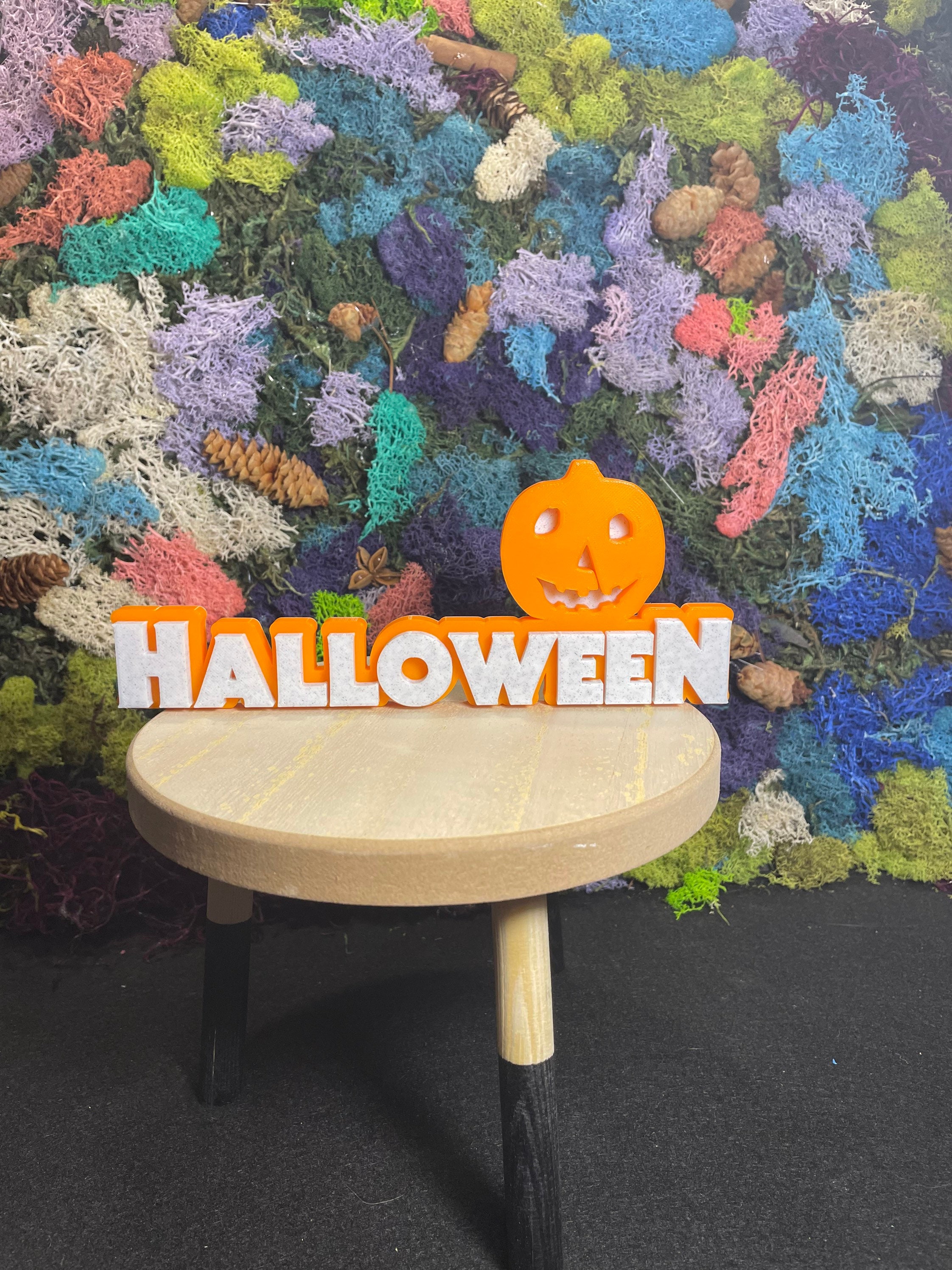 Halloween Sign / Horror Logo / Bookcase Display / Shelf - Etsy