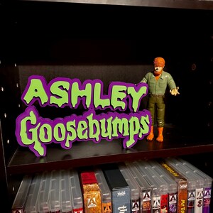 Custom Name Goosebumps Style / Bookcase Display / Shelf Display - Etsy