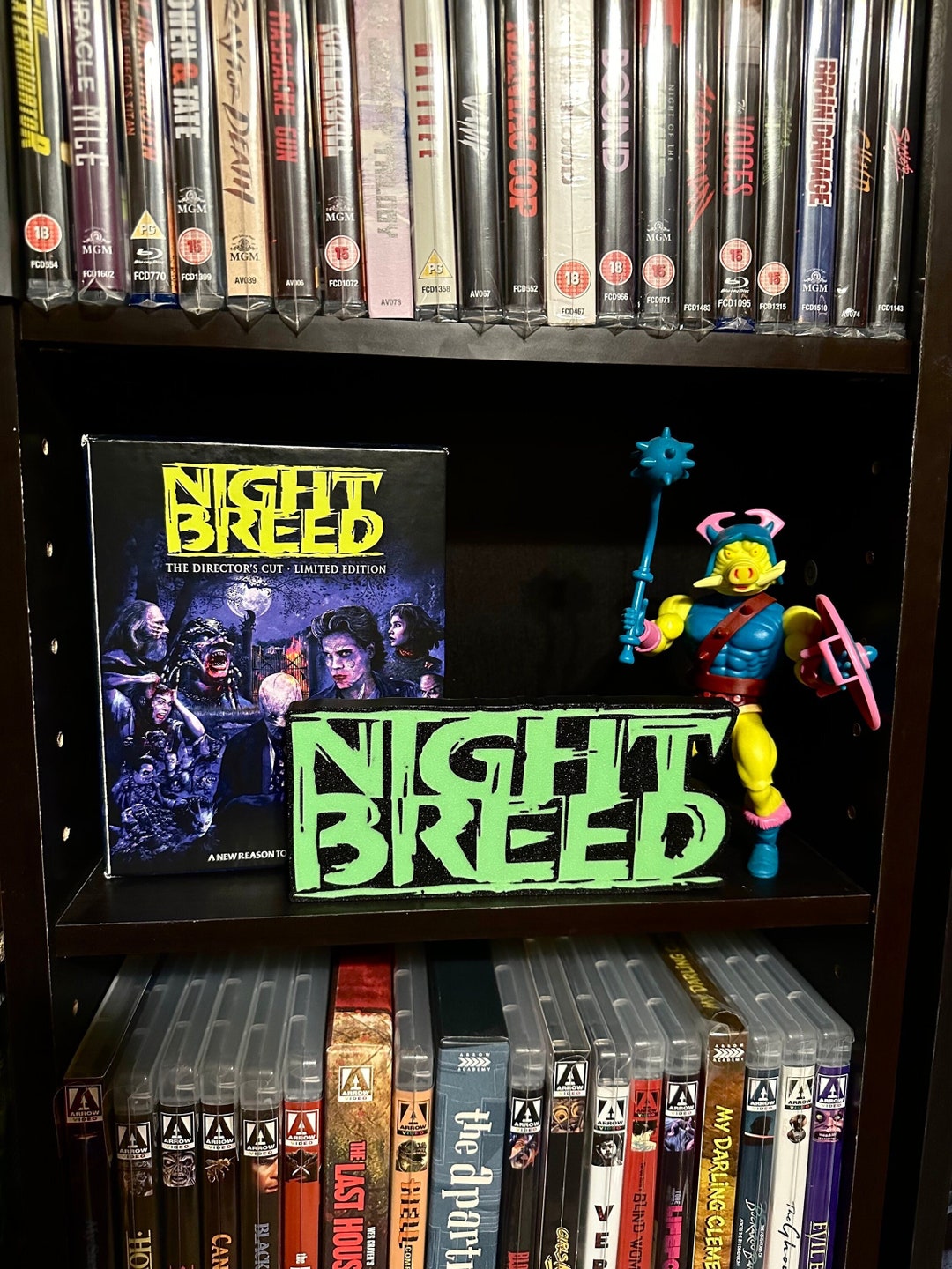 Night Breed Sign / Horror / Bookcase Display / Shelf Display / 80s - Etsy