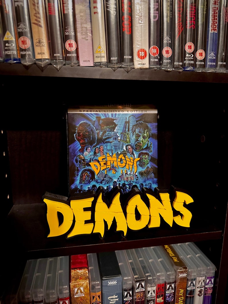 Demons Movie / Logo / Sign / Bookcase Display / Shelf Display - Etsy