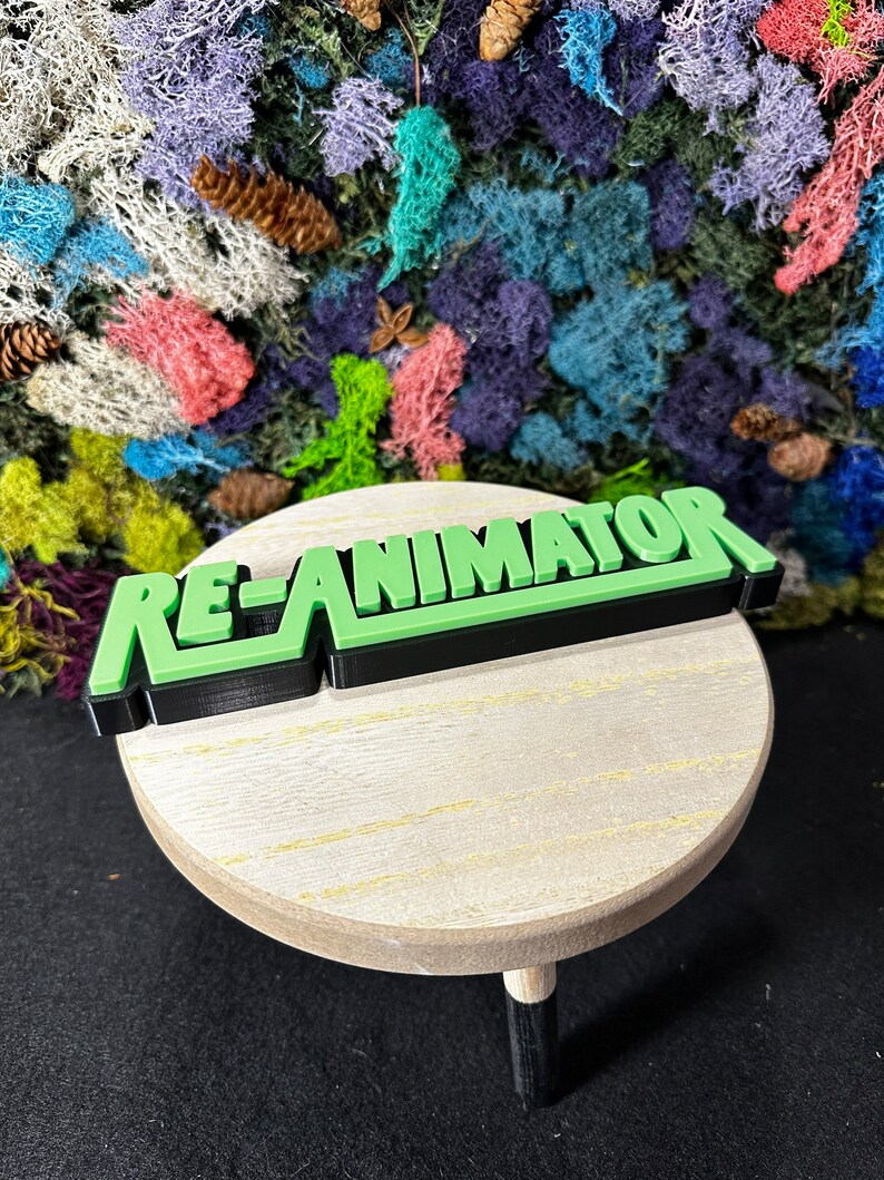 Re-animator Logo / Bookcase Display / Shelf Display - Etsy