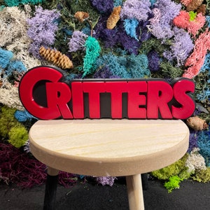 Critters Logo / Bookcase Display / Shelf Display - Etsy