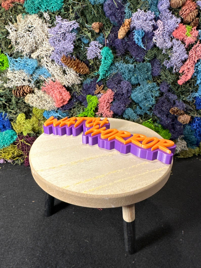 Watch Horror Sign / Horror Logo / Bookcase Display / Shelf - Etsy