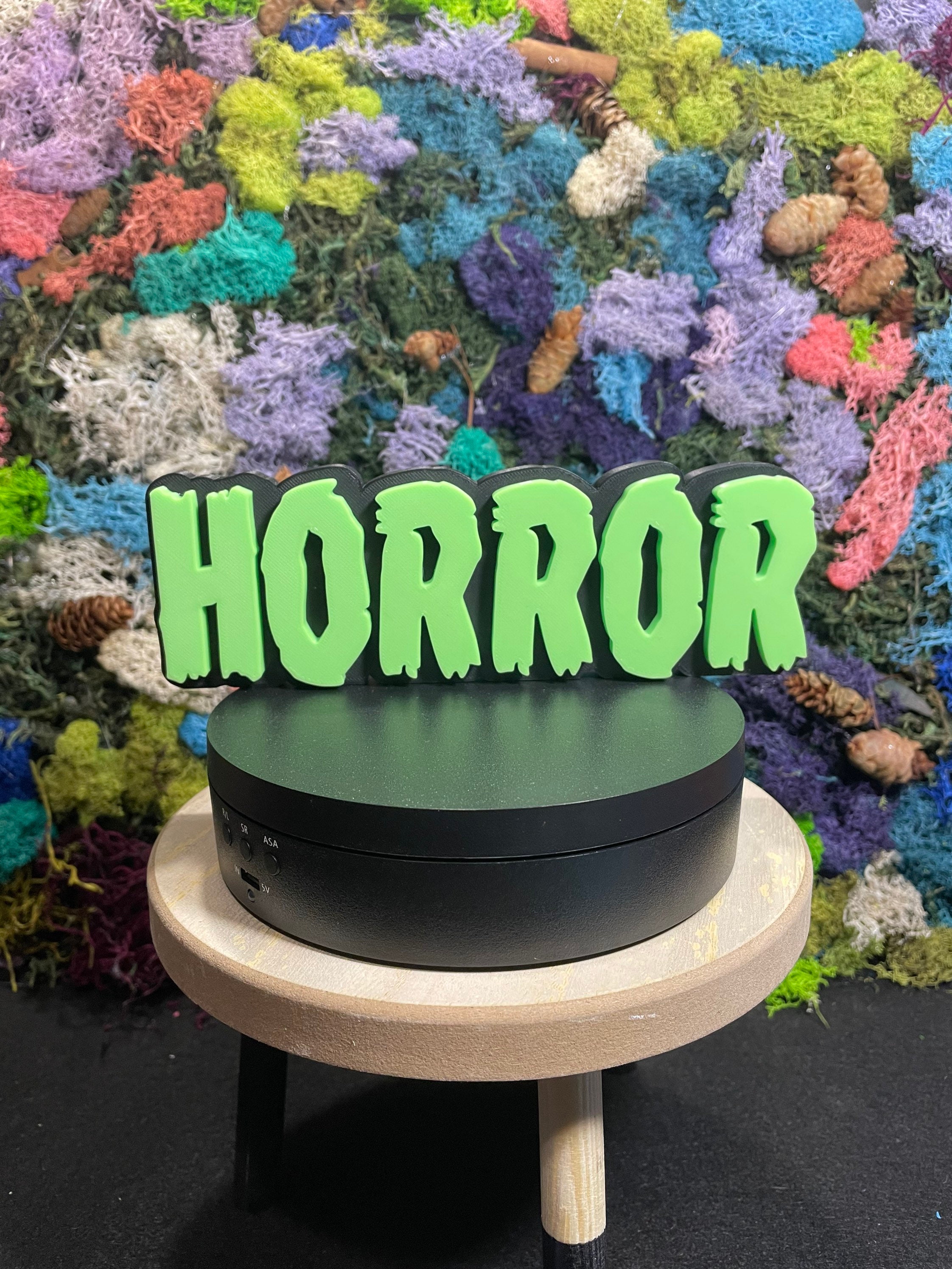 Horror Genre Sign / Horror Logo / Bookcase Display / Shelf - Etsy