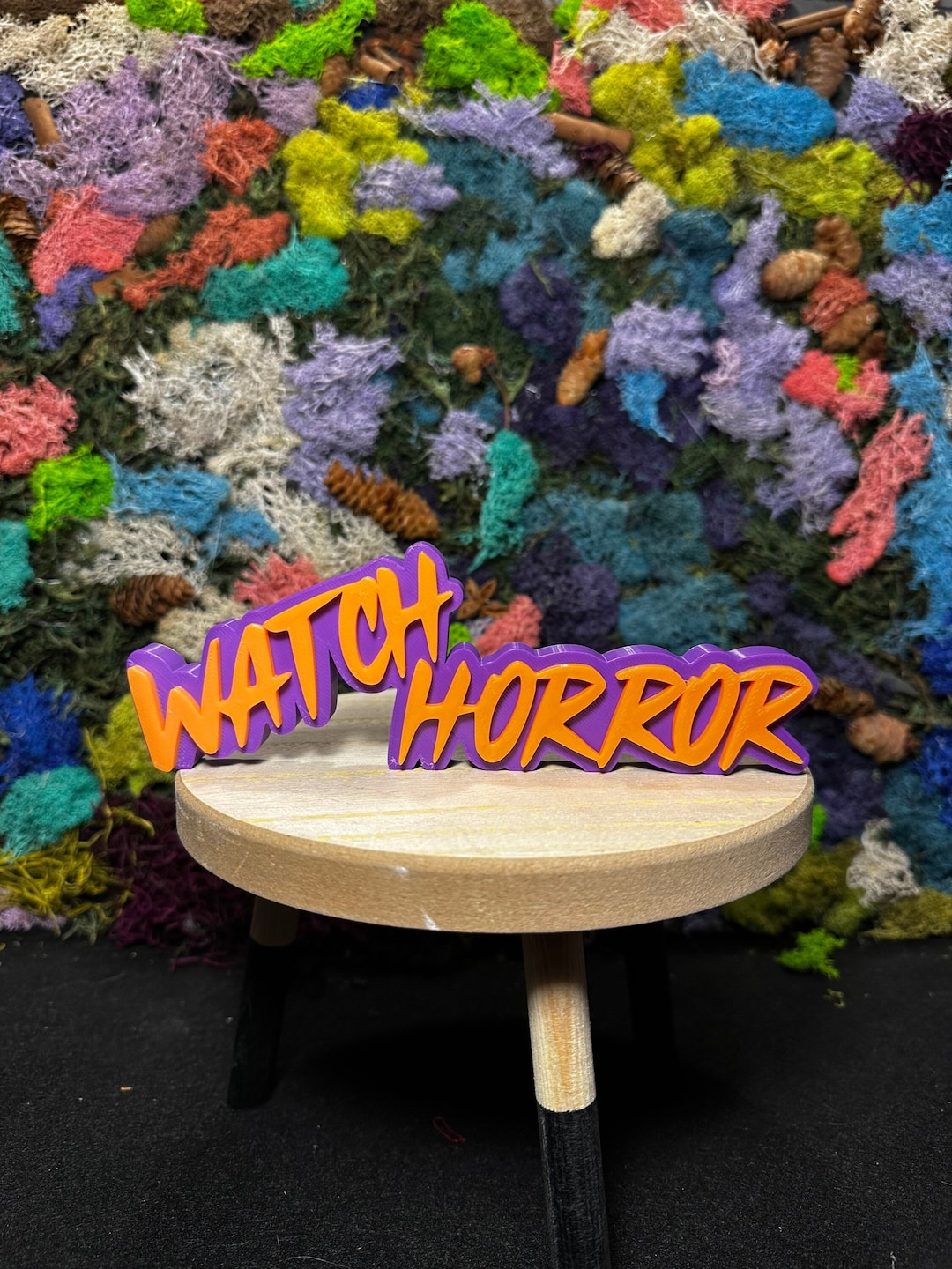 Watch Horror Sign / Horror Logo / Bookcase Display / Shelf - Etsy