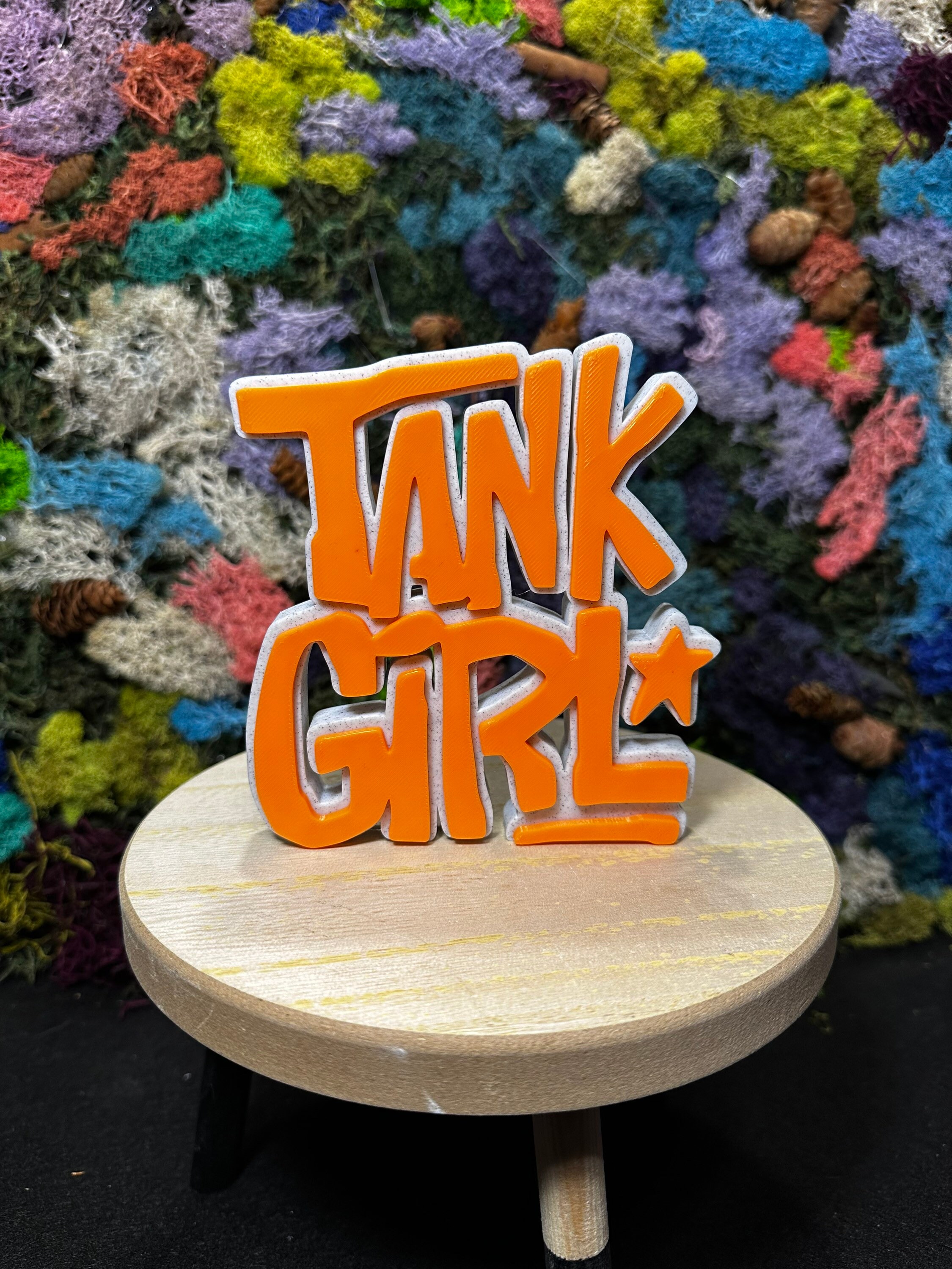 Tank Girl Sign / Science Fiction Logo / Bookcase Display / Shelf ...