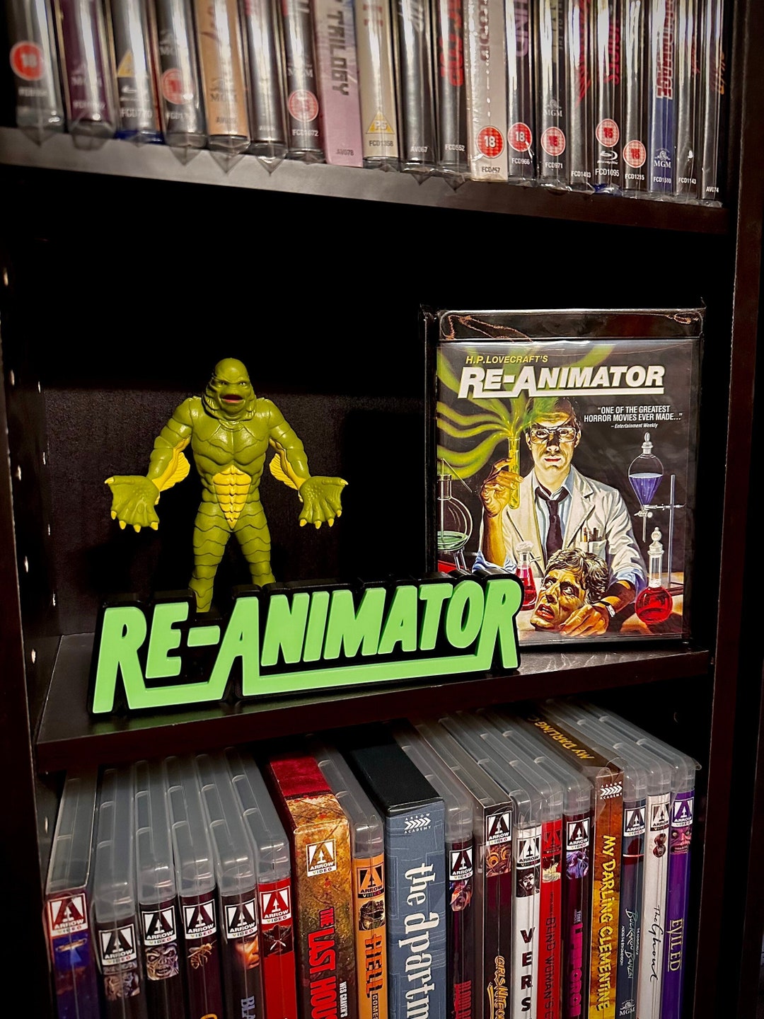 Re-animator Logo / Bookcase Display / Shelf Display - Etsy
