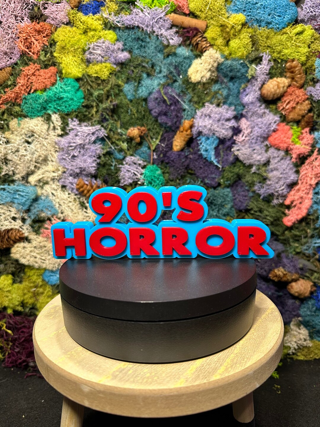 90's Horror Sign / Bookcase Display / Shelf Display - Etsy