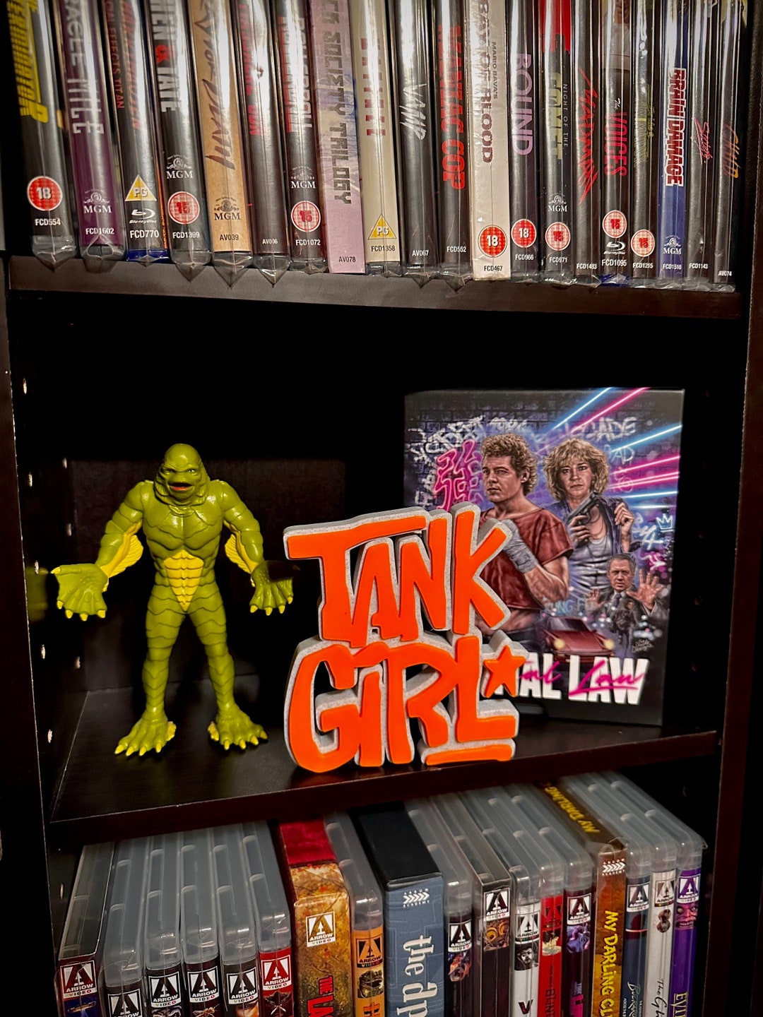 Tank Girl Sign / Science Fiction Logo / Bookcase Display / Shelf ...