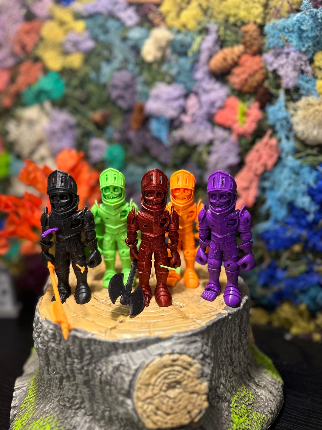 Skeleton Warrior / Knight / Halloween Action Figure / Flexi / Random - Etsy