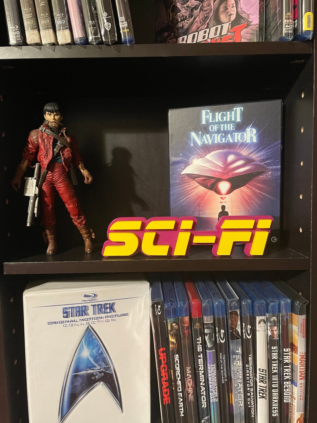 SCI-FI Genre Sign / Science Fiction Logo / Bookcase Display / Shelf ...