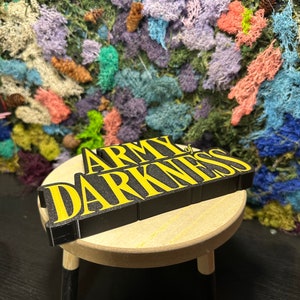 Army of Darkness Logo / Evil Dead Sign / Horror / Bookcase Display ...