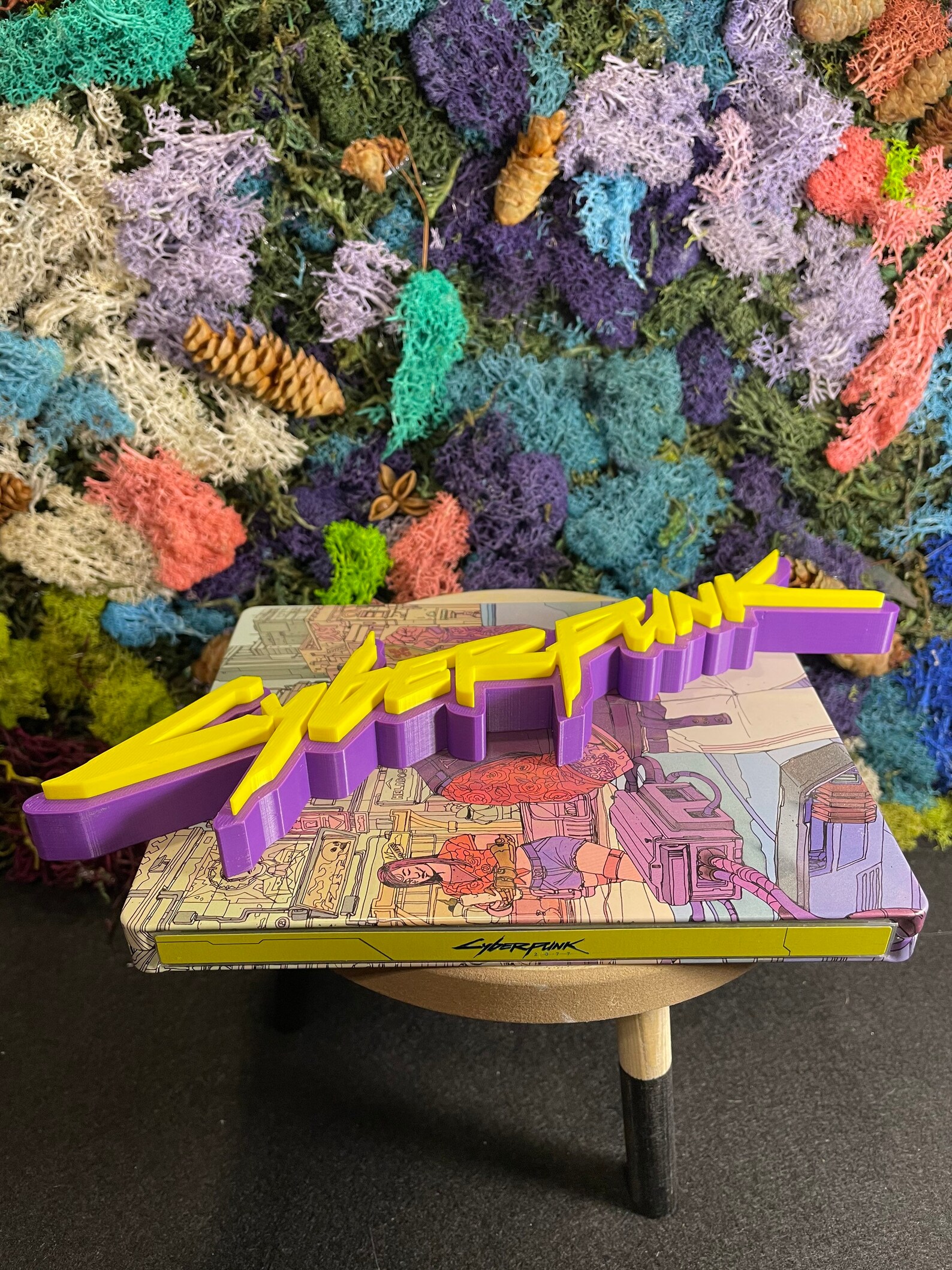Cyberpunk Logo / Bookcase Display / Shelf Display - Etsy