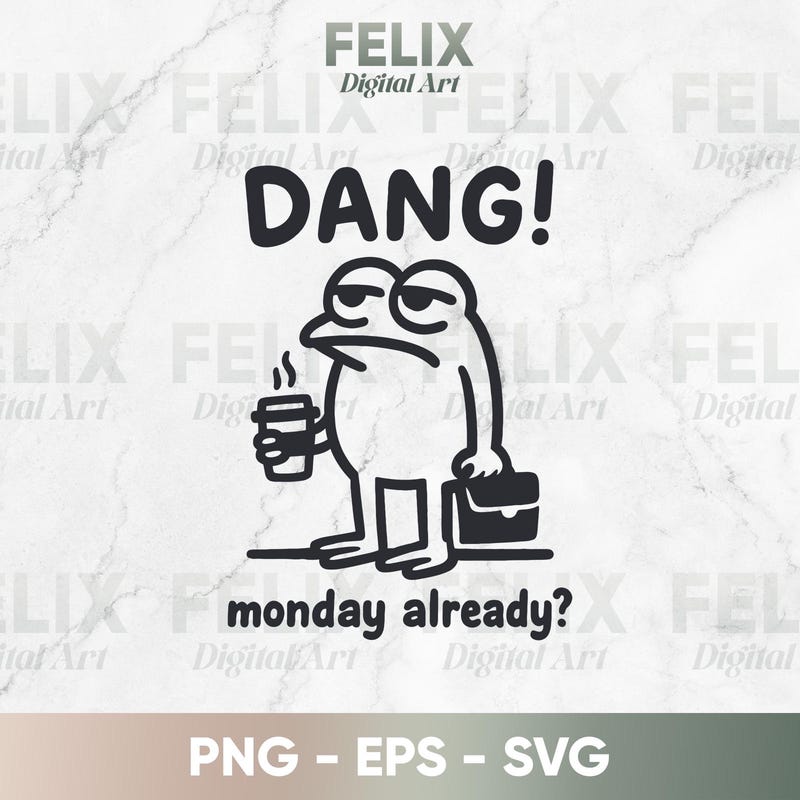 Funny Monday Clipart - Etsy