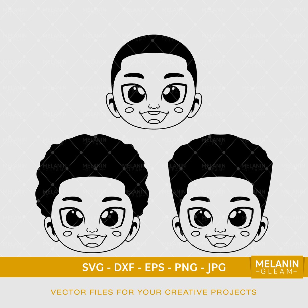Baby Boy Silhouette, Melanin Svg, Peekaboo Boy, Black Man Svg, Black ...