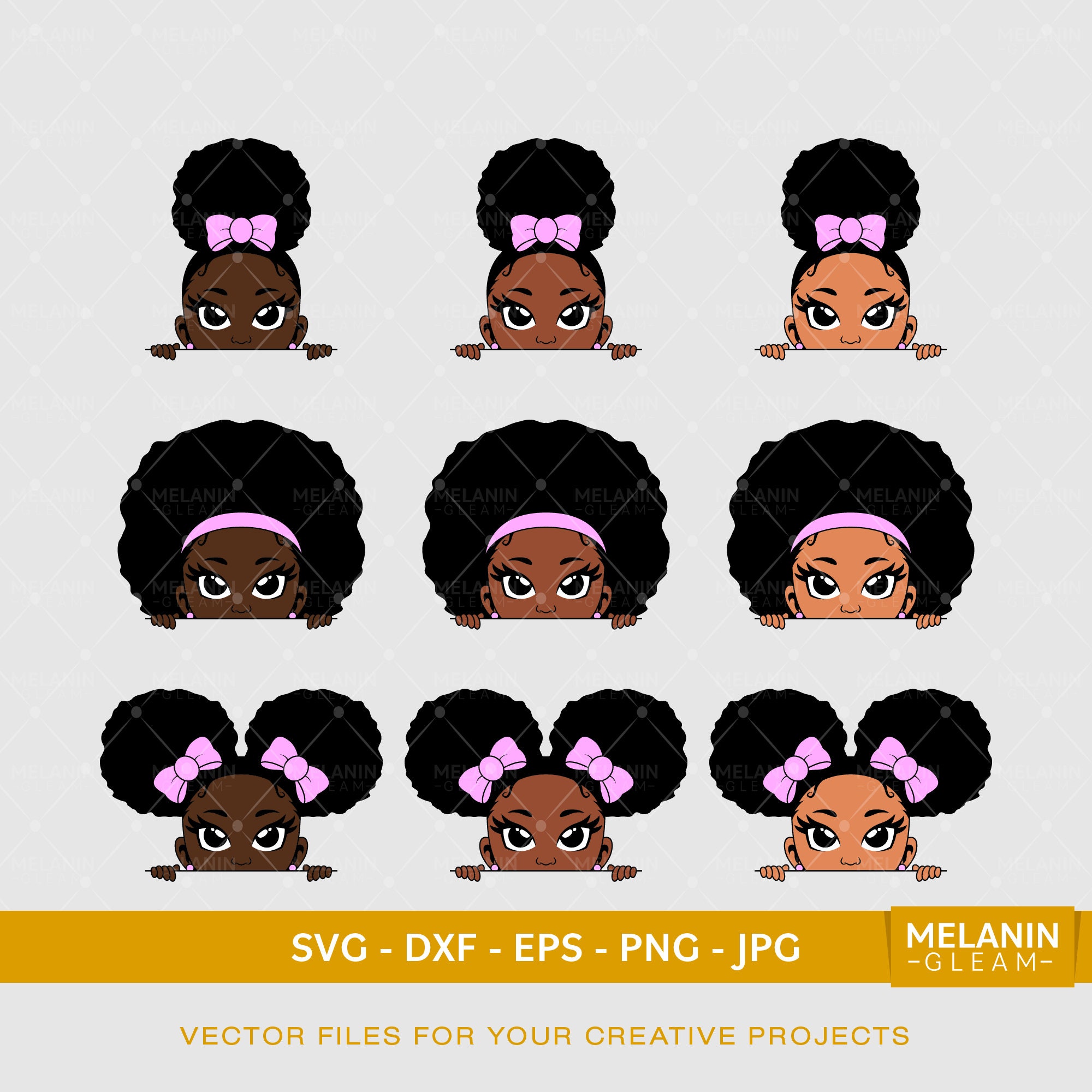 Craft Supplies And Tools Clip Art And Image Files Black Girl Magic Eps