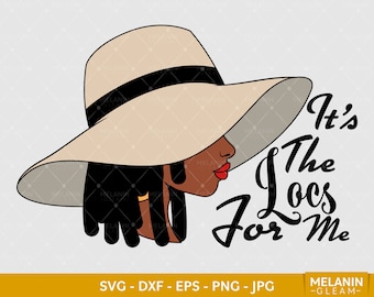 Black Woman Svg Dreadlocks Svg Locs Svg African American Svg Svg ...