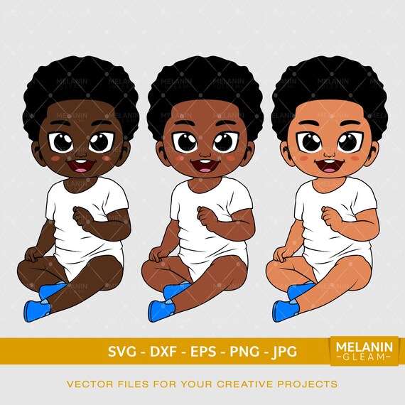 Afro Baby Boy Sitting Melanin Svg Peekaboo Boy Black Man - Etsy