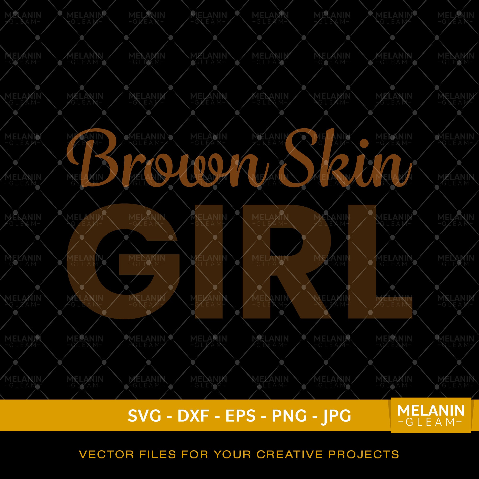 Brown Skin Girl Melanin Svg Black Royalty African American - Etsy