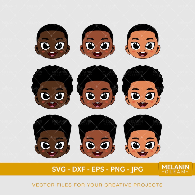 Baby Boy Bundle Melanin Svg Peekaboo Boy Black Man Svg - Etsy