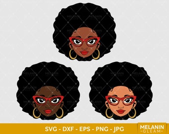 Cornrow Woman Digital SVG DXF EPS Png Jpg Melanin - Etsy