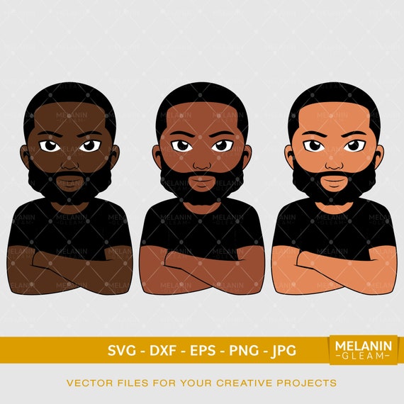 Man Arms Crossed Digital SVG DXF EPS Png Jpg | Etsy