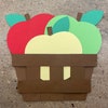 Basket of Apples Craft Kitcardstock Paper Craft for Kids Fall Crafts ...