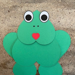 Valentine's Day Frog Heart Craft Kit--cardstock Paper Craft for Kids ...