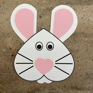 Valentine's Day Bunny Heart Craft Kit--cardstock Paper Craft for Kids ...