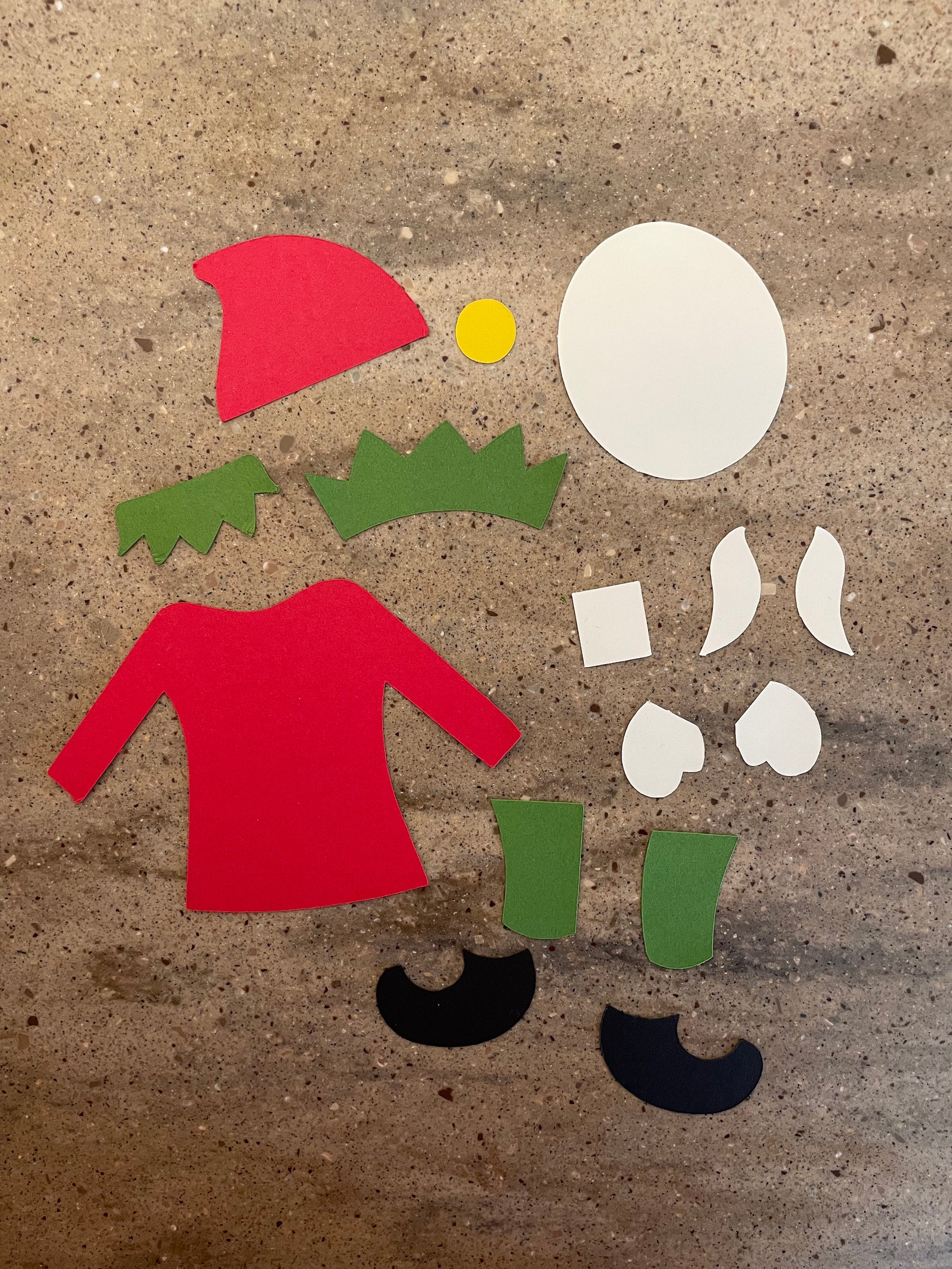Elf Yourself Craft Kit--cardstock Paper Craft for Kids - Christmas ...